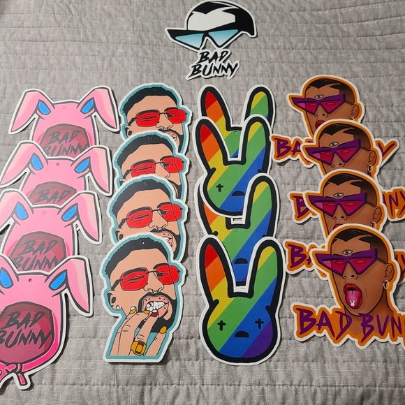 Bad Bunny | Party Supplies | Bad Bunny Party Cutouts Lot Of 7 | Poshmark
